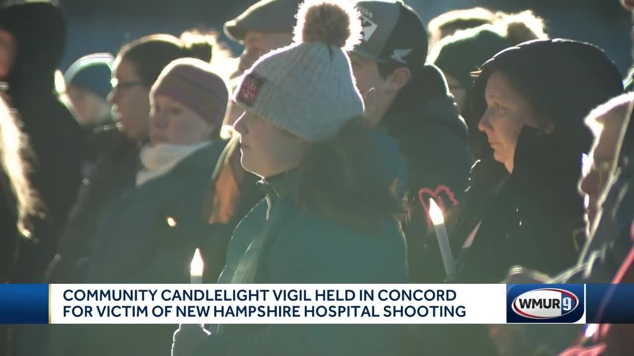 Hundreds gather for vigil for victim of New Hampshire Hospital shooting ...
