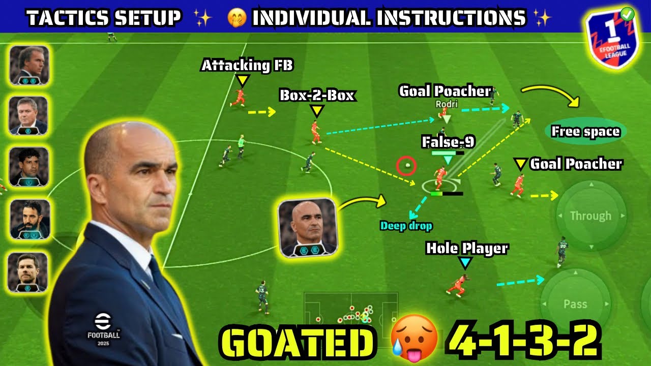 OP 4-1-3-2 🐐💥 Best Long Ball Counter Formation In eFootball 2026 🔥 ...