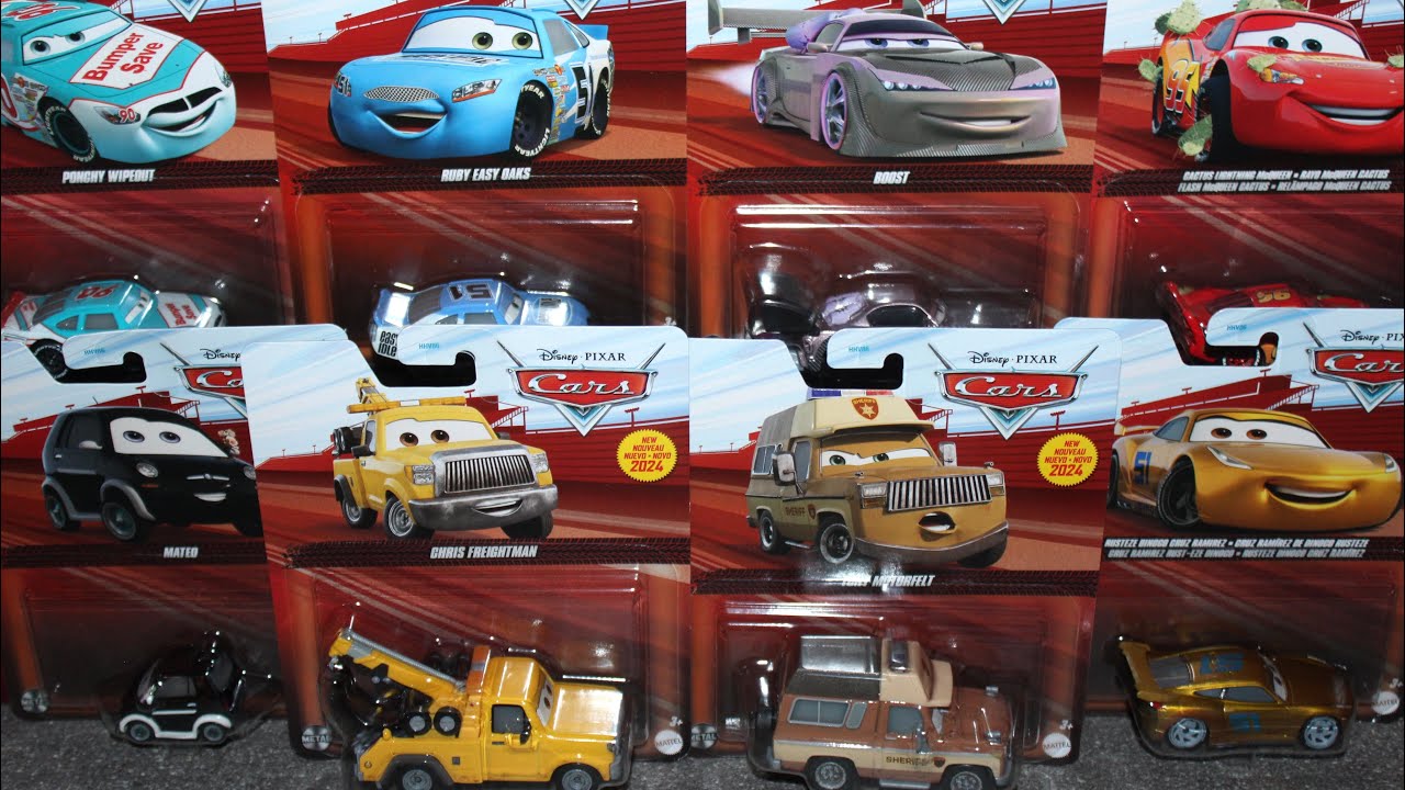 Mattel Disney Cars 2024 Case G Unboxing Chris Freightman Tony Motorfelt Ruby Easy Oaks Boost ...
