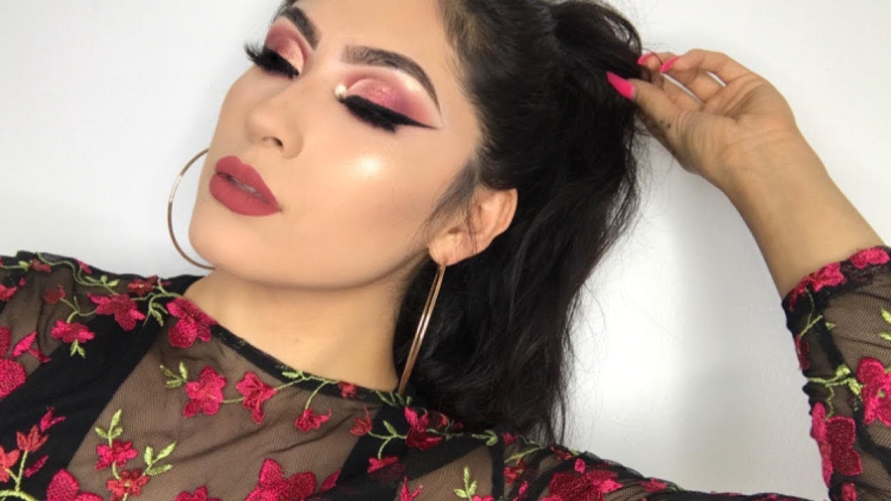 pink/ berry makeup/ makeup tutorial - YouTube