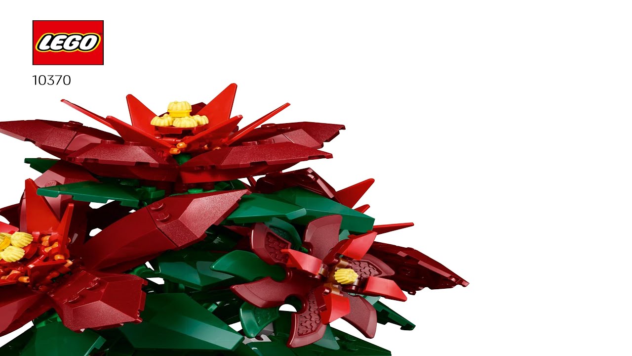 LEGO instructions - Icons - 10370 - Poinsettia - YouTube