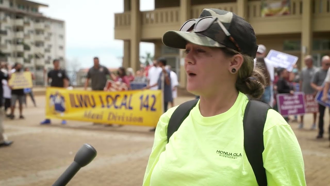 Honua Ola ILWU Local 142 Maui Rally - YouTube