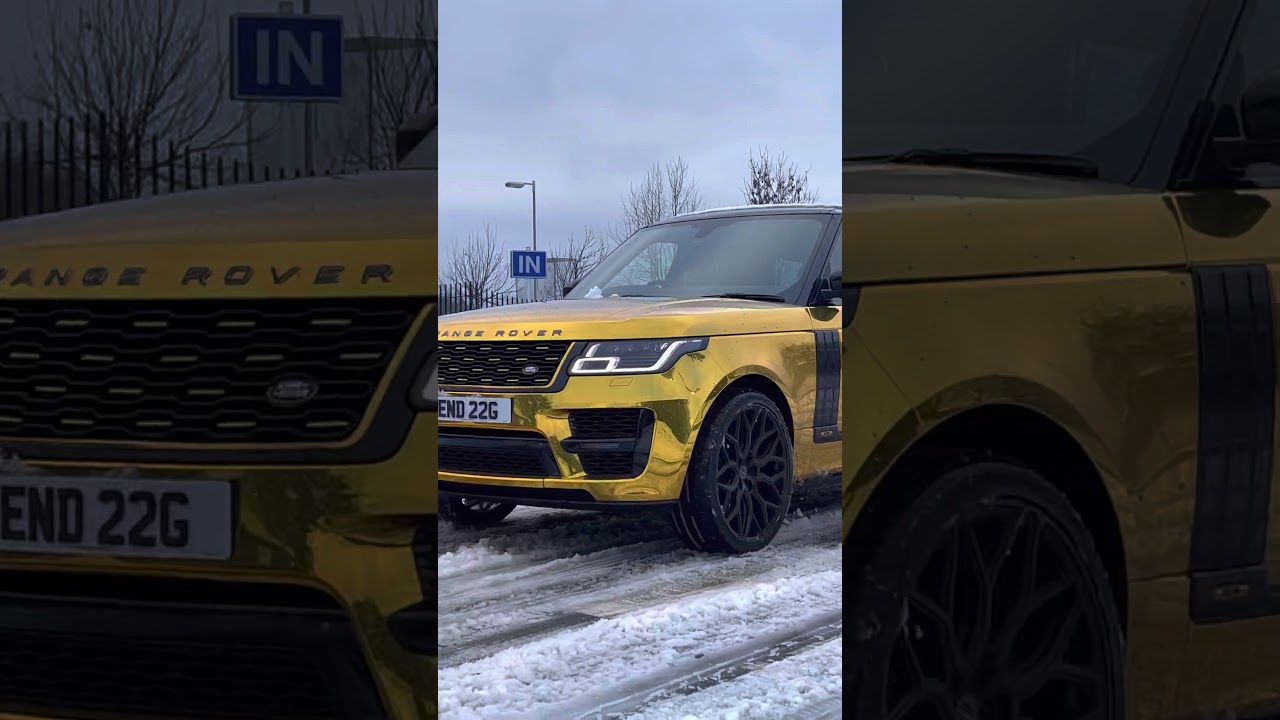 Range Rover vogue chrome gold wrapped v8 510hp 5.0 petrol LWB facelift ...