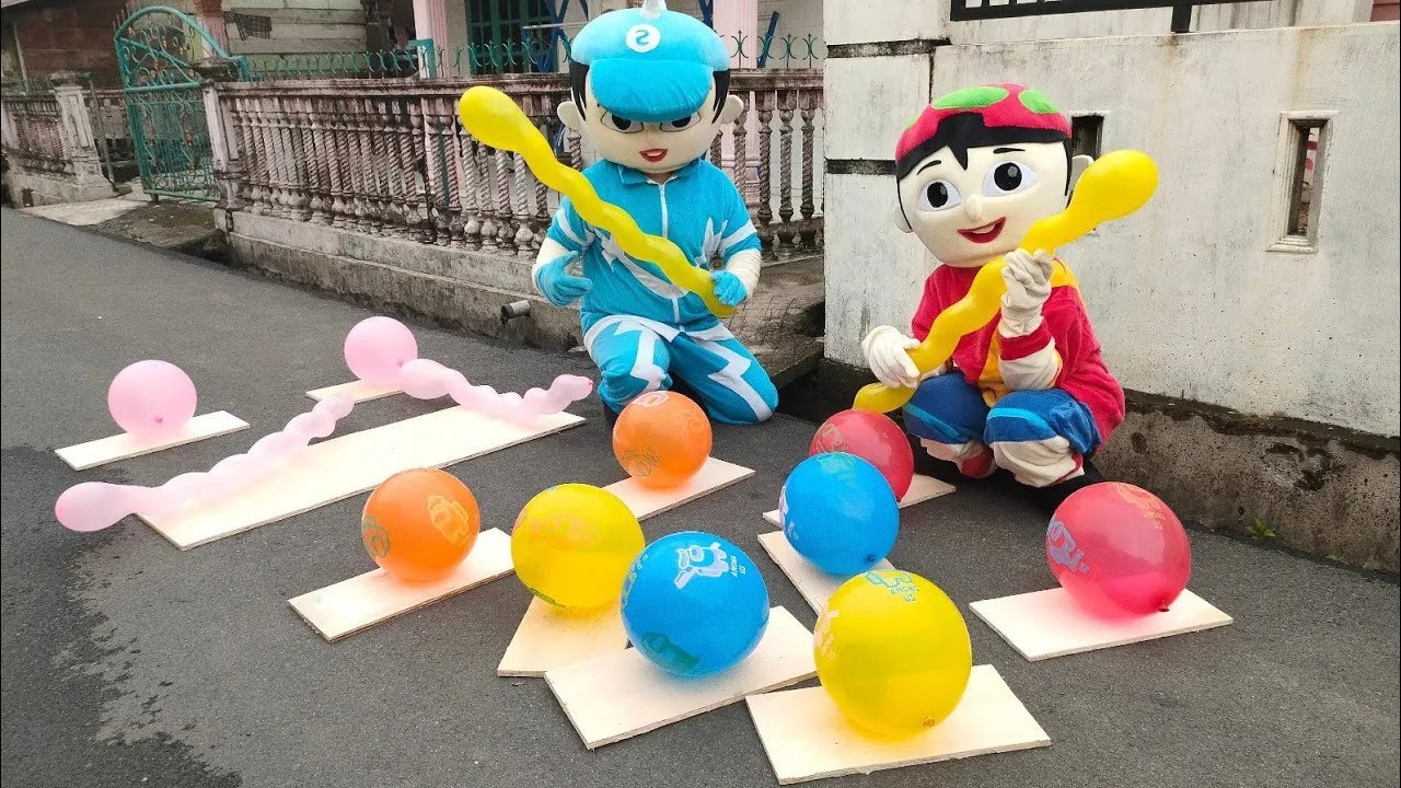 Drama badut lucu, badut boboiboy dan badut shiva, badut lomba pecahkan ...