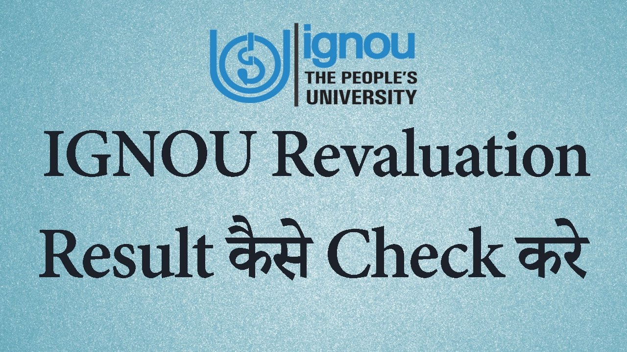 How To Check IGNOU Revaluation Result YouTube how-to-check-ignou-revaluation-result-youtube