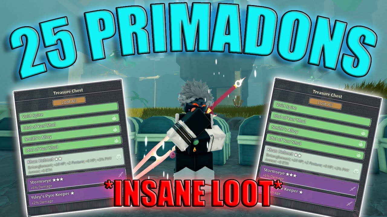 I Farmed 25 *BUFFED* PRIMADONS in DEEPWOKEN, Here's what I got... - YouTube