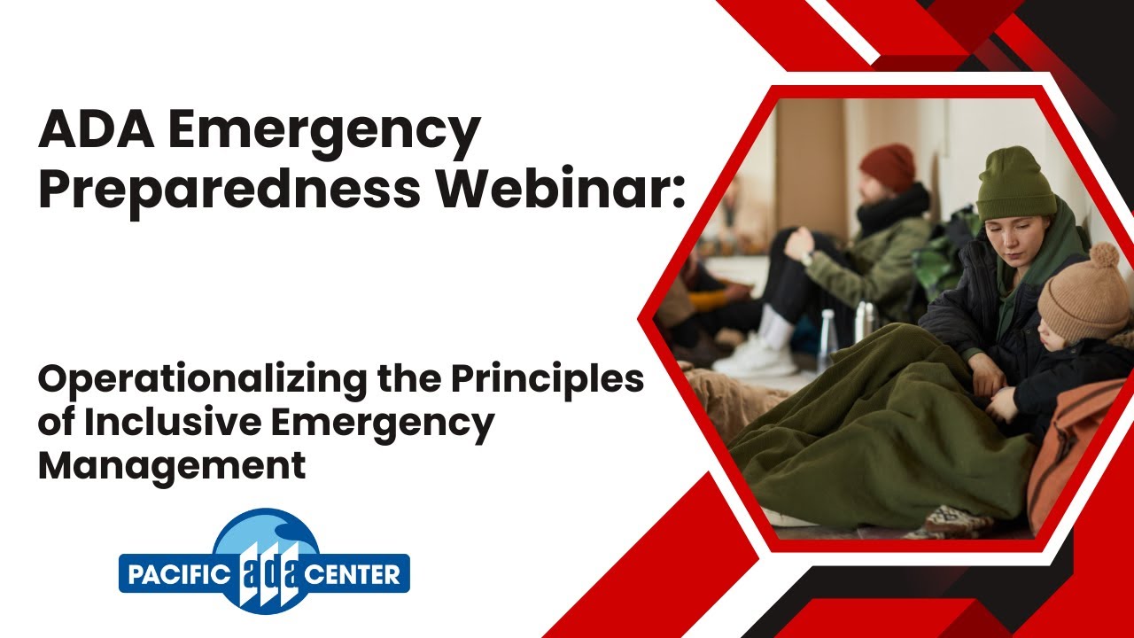 Operationalizing Principles of Inclusive Emergency Management - YouTube