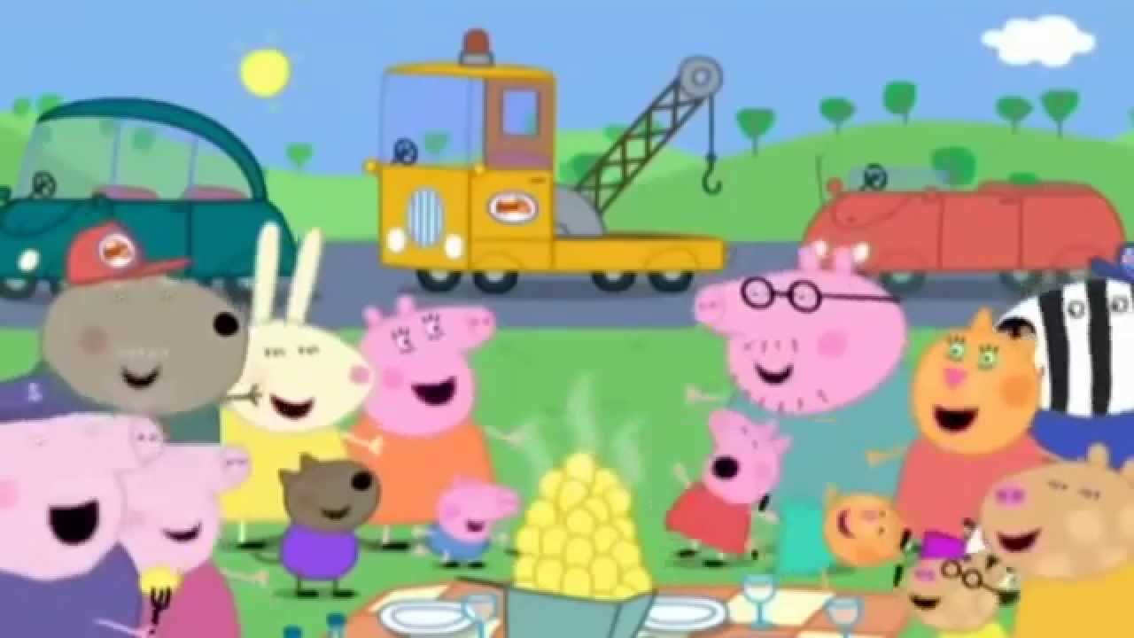 peppa pig en español richard rabbit viene a jugar - YouTube