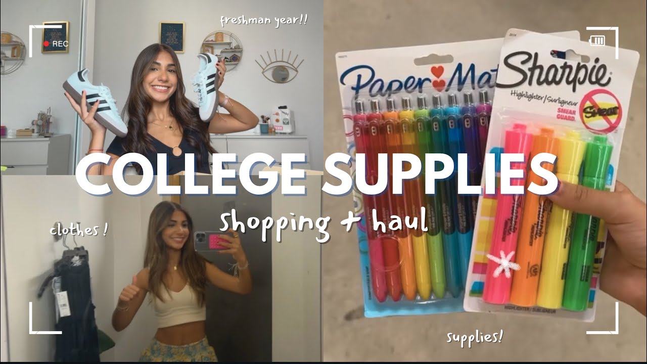 BACK TO SCHOOL SHOPPING FOR COLLEGE 🛒📓🛍 - YouTube