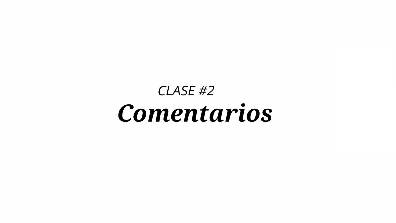 Como poner "Comentarios" en JAVA - YouTube