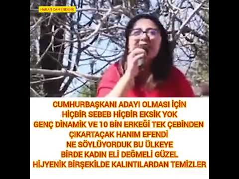 NEDEN OLMASINKİ BİZİM TÜRKİYE CUMHURİYET'İ GENÇ DİNAMİK BİR BAYAN CUMHURBAŞKANINA İHTİYACI VAR