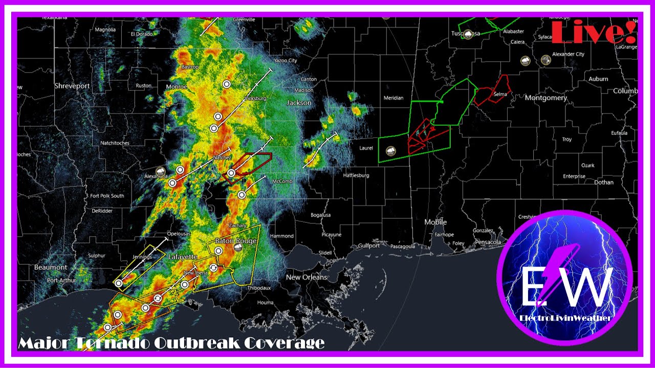 Major Tornado Outbreak Live Coverage! (March 17th!) - YouTube