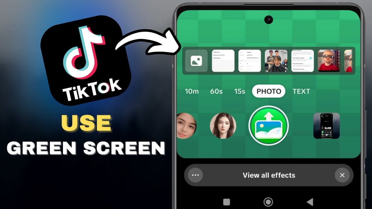 How To Use Green Screen On TikTok in SECONDS! - YouTube