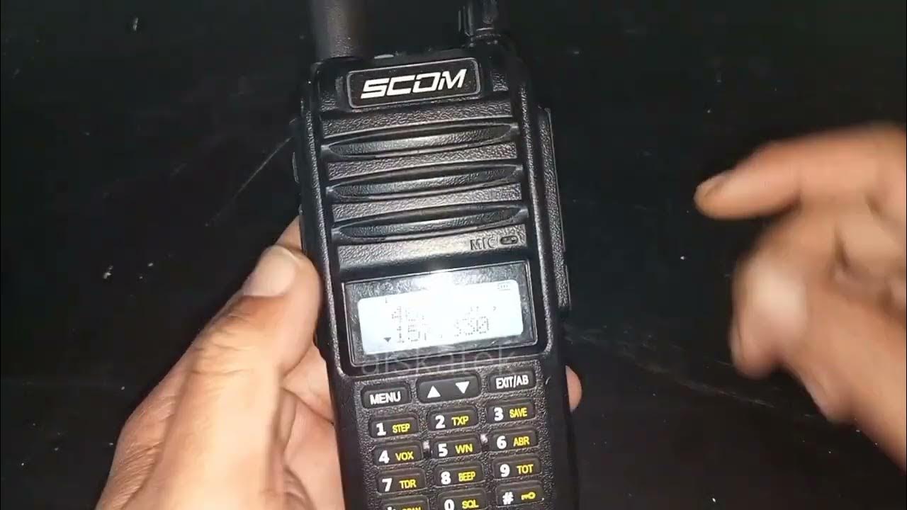 cara setting frequensi ht scom - YouTube