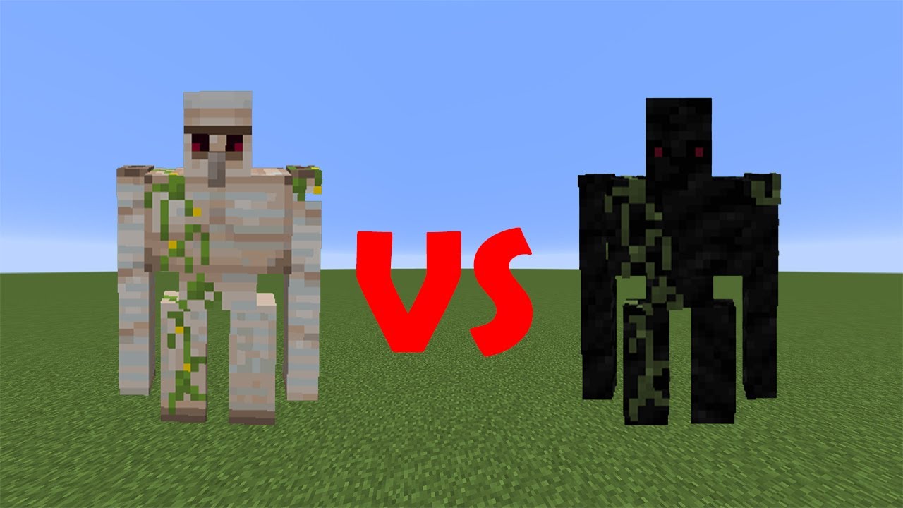 Iron Golem VS Coal Golem In Minecraft! - YouTube