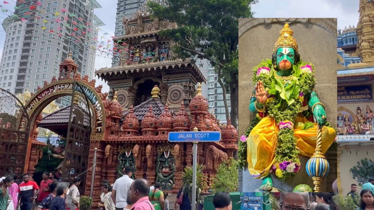 Flying Hanuman | Sree Veera Hanuman Temple | Jai Anjanna - YouTube