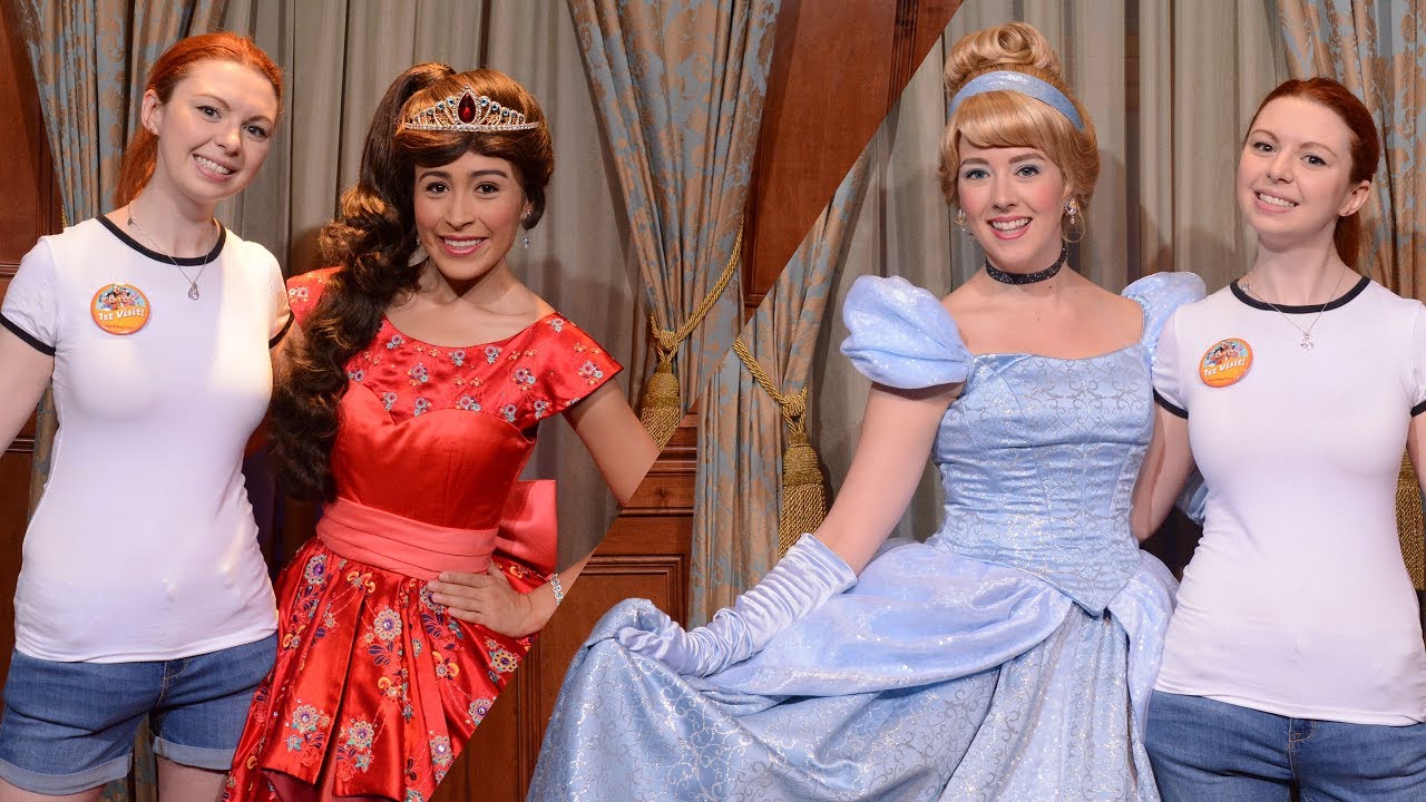 Meeting Elena of Avalor and Princess Cinderella in Magic Kingdom Walt ...
