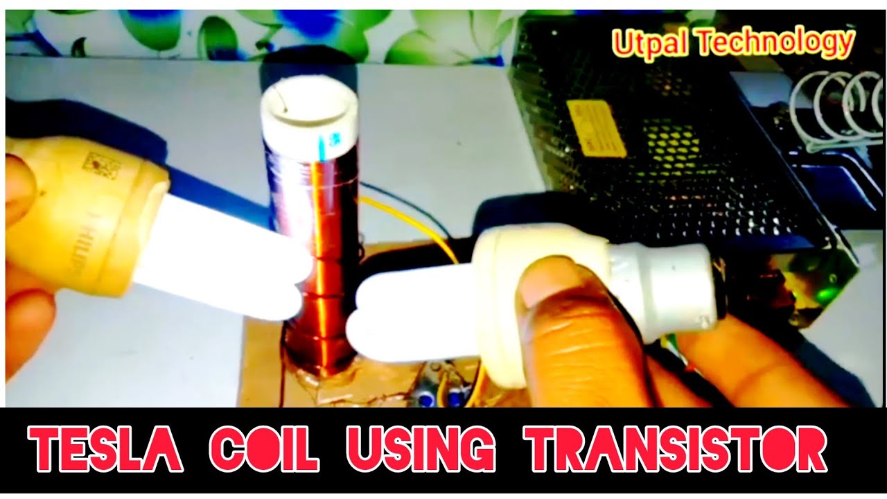 How to build Tesla Coil using transistor || ITI electronic project ...