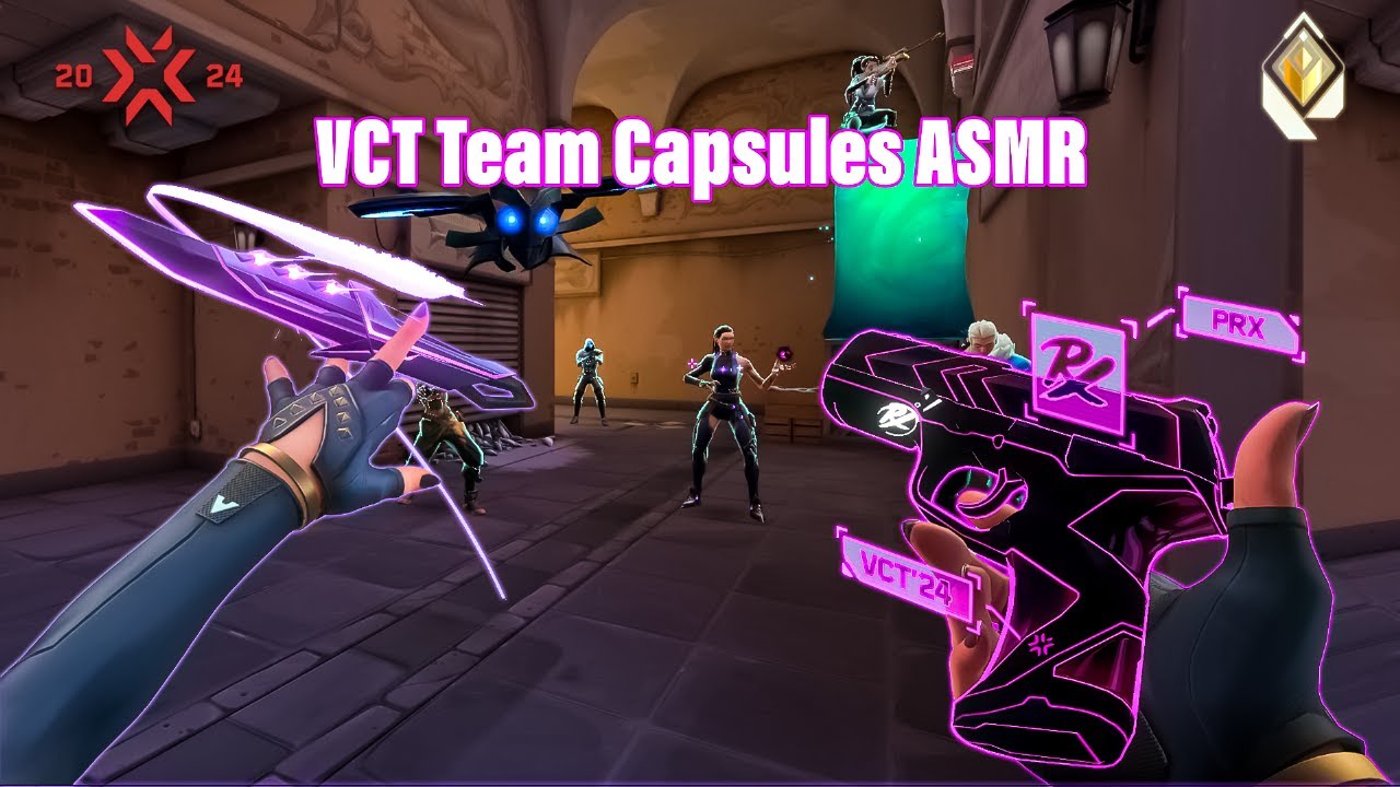 VCT TEAM CAPSULE ASMR || PRX TEAM CAPSULE || !GIVEAWAY #prx - YouTube