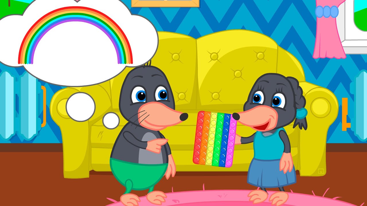 Benny Mole and Friends - Pop It From The Rainbow Cartoon for Kids - YouTube