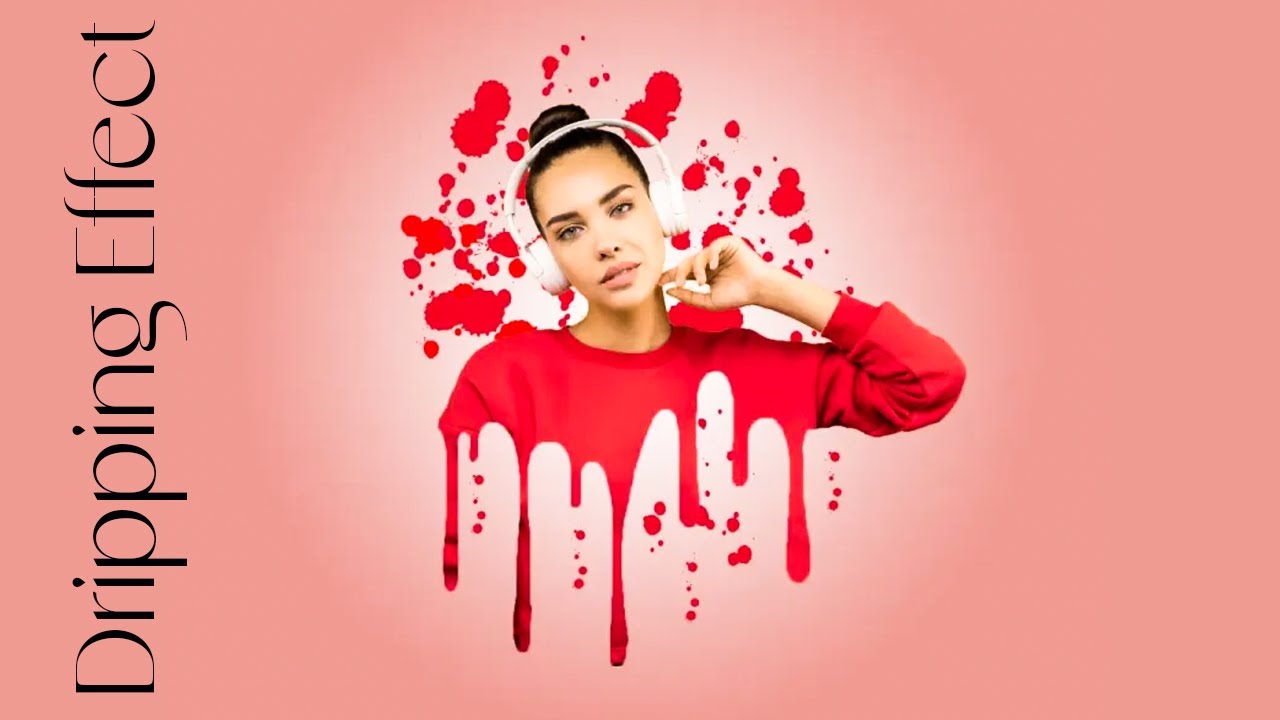 Dripping Effect in Photoshop | Splatter Effect | Creative Dripping ...
