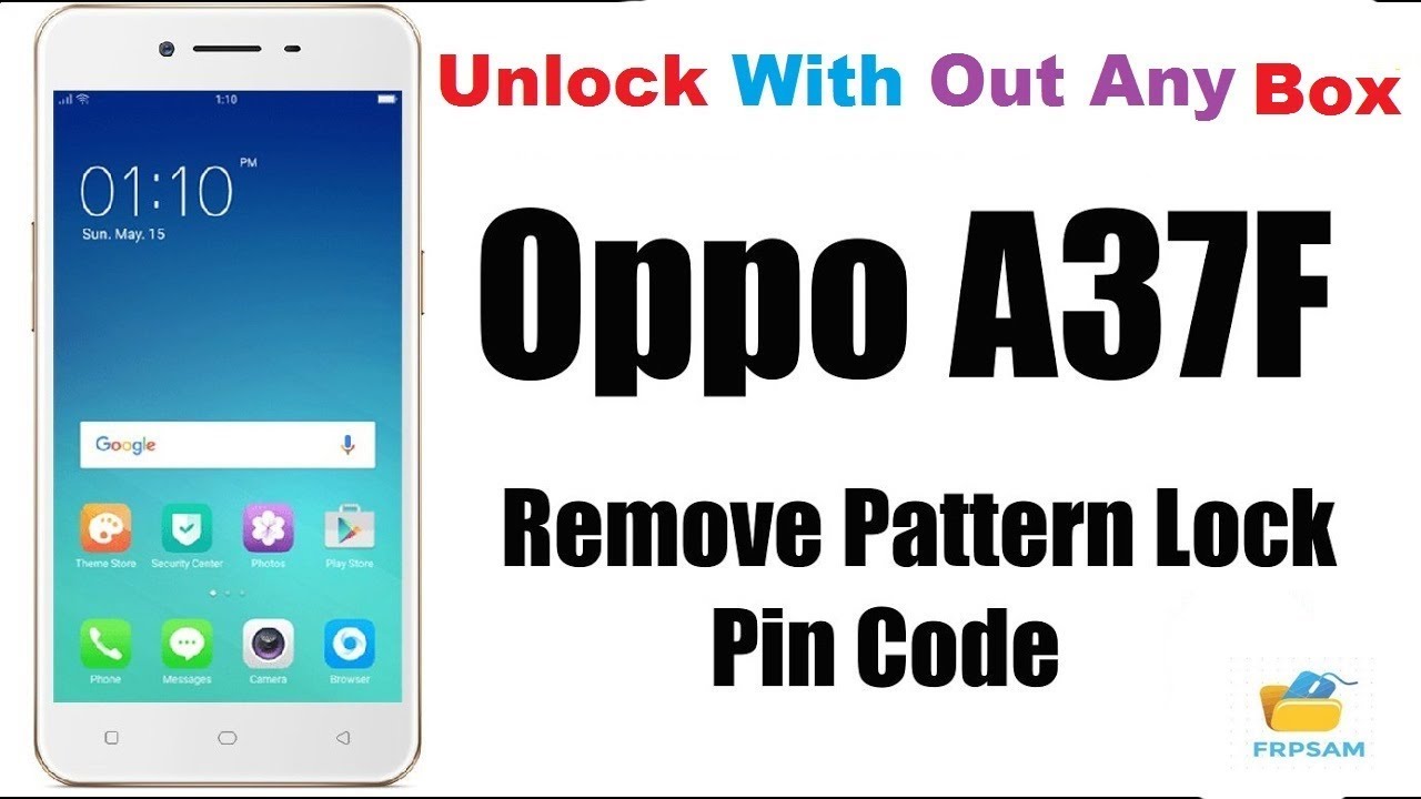 How To Oppo a37 pattern unlock with Out Box Done By Rbsoft_1.6 - YouTube