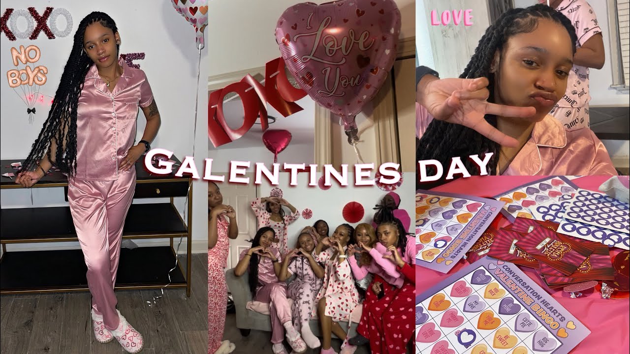 MINI VLOG: GALENTINES DAY | GIRLS NIGHT *no boys allowed* - YouTube