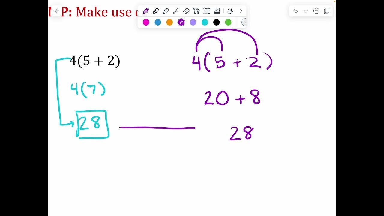 Day 9 Intro to Distributive Property - YouTube