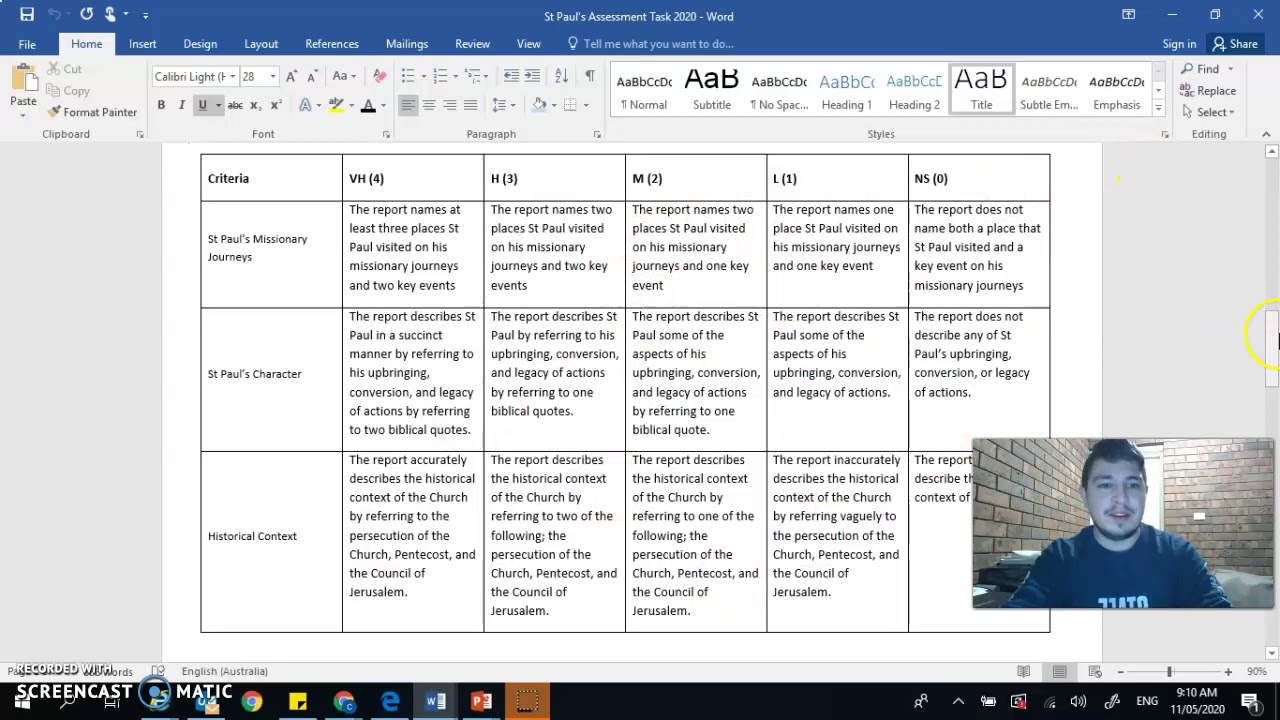 Year 8 RE - St Paul Assessment - YouTube