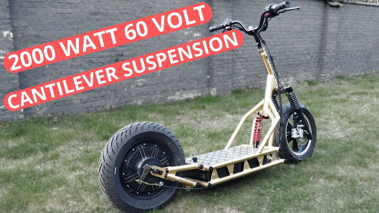 How to build a powerful DIY electric scooter - YouTube