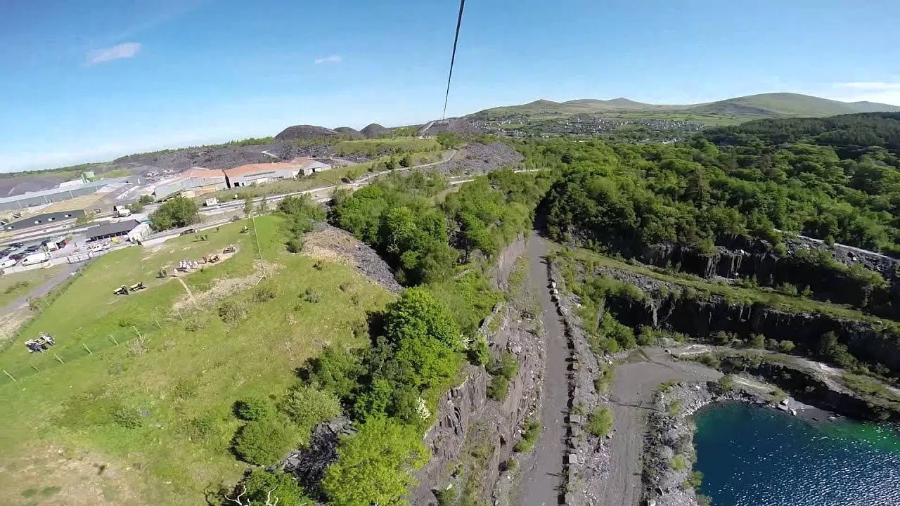 Zip Line, Snowdonia - YouTube