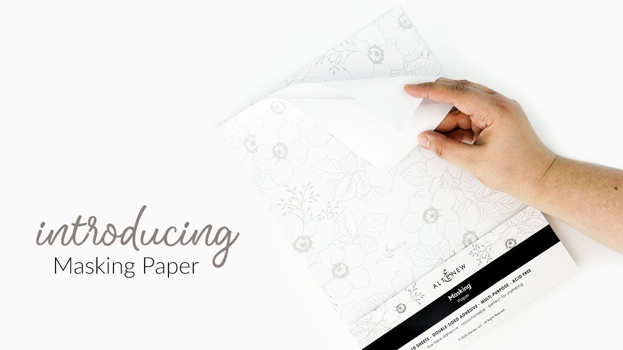 Create your own DIY masks with this adhesive masking paper! - YouTube