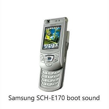 Samsung SCH-E170 boot sound - YouTube