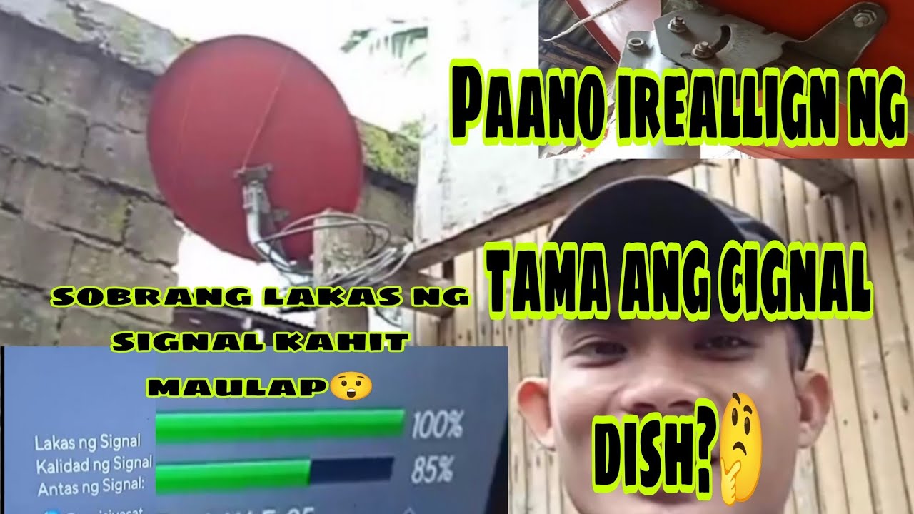 Realignment of Cignal Dish Cable//Weak or no signal//Actual Troubleshooting👌 - YouTube