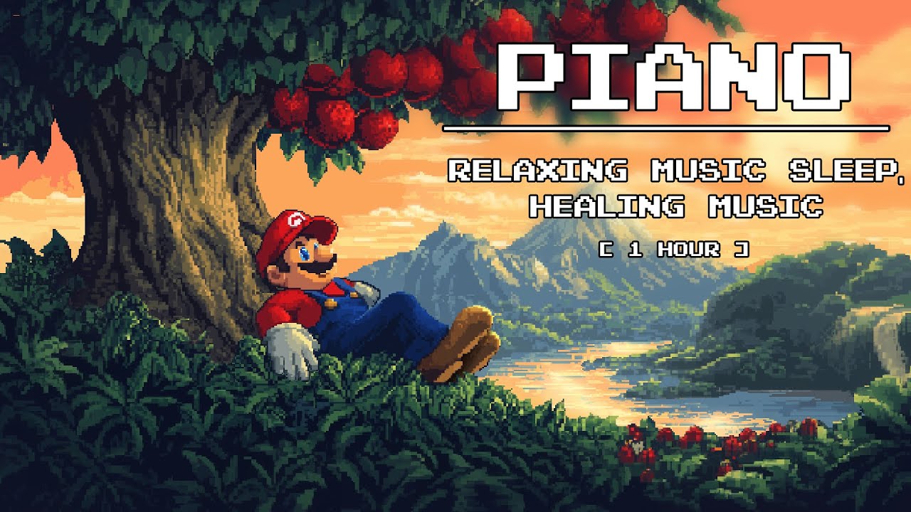MARIO Relaxing Music, Piano Music, Sleep Music, Stress Relief, Healing ...