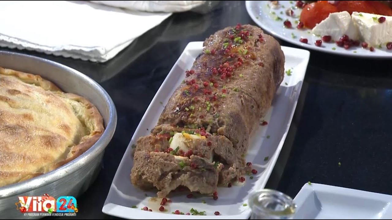 Sallatë festive, role me mish të grirë. Receta nga zonja Katerina - YouTube
