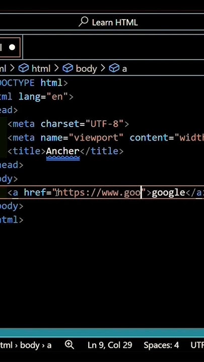 HTML Ancher Element @Coading9555 #coding #webdesign #html #css #webdevelopment #html5 #webcoding ...