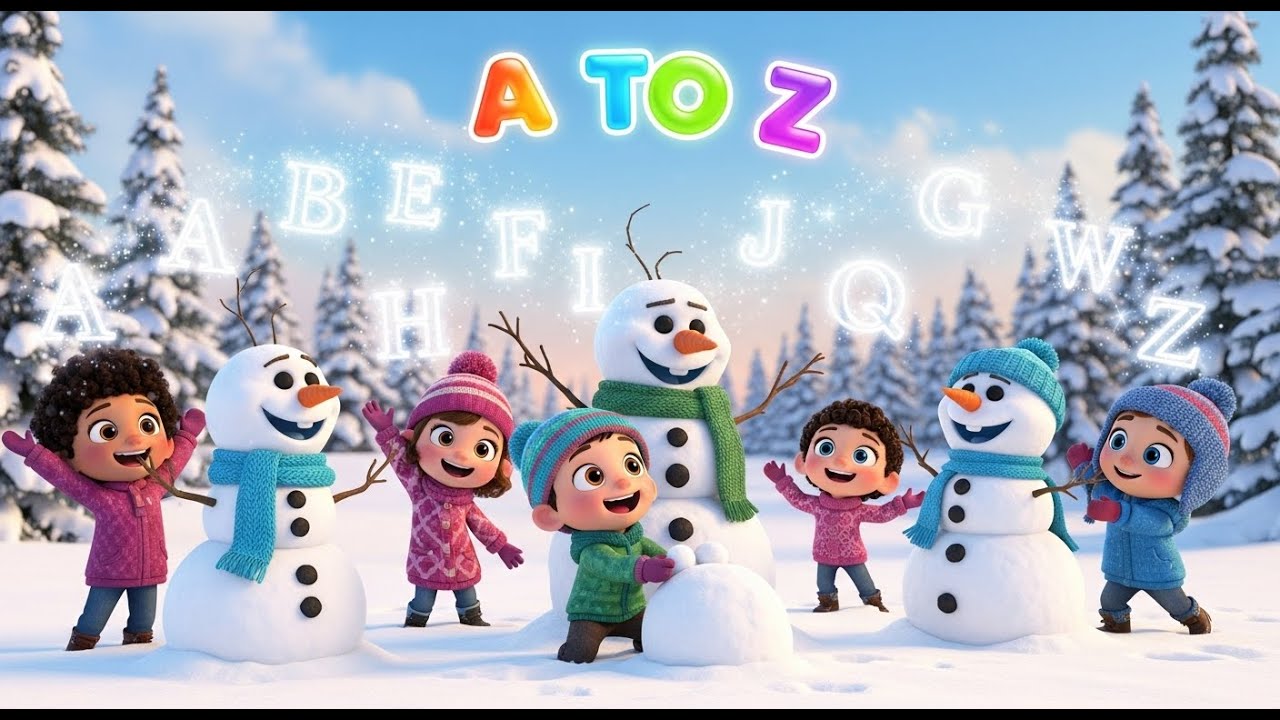 Learn A to Z with Magical Snow Day | Alphabet Song for Kids - YouTube