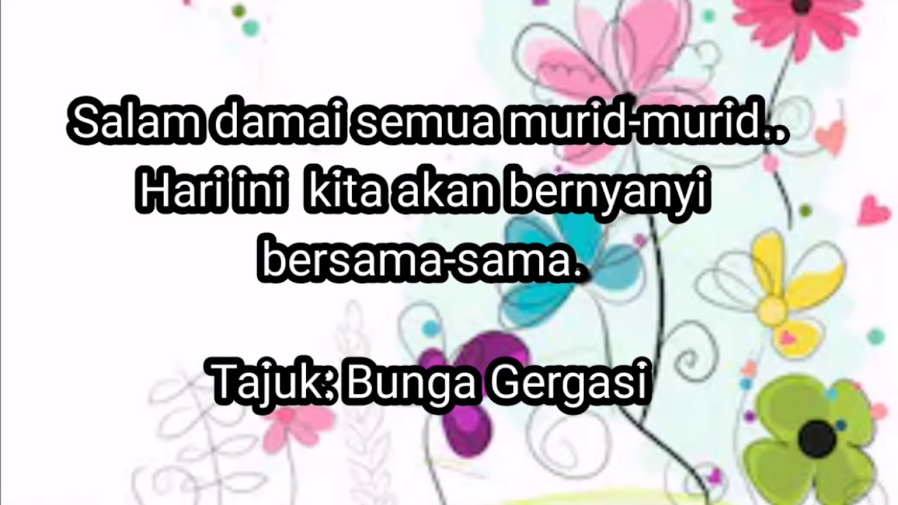 Pendidikan Kesenian Muzik Tahun 4: Lagu BUNGA GERGASI VOCAL & MINUS ONE ...