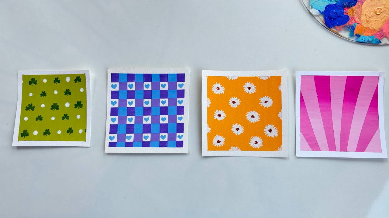 Easy and cute painting ideas to try/stepbystep/tutorial - YouTube