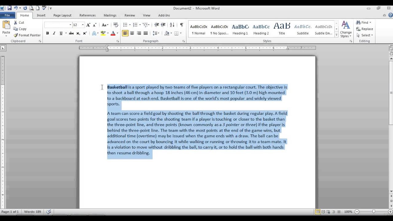 13 Line spacing, paragraph spacing & first line indent - YouTube