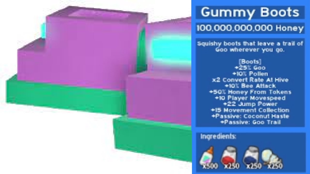 I GOT GUMMY BOOTS | Bee Swarm Simulator - YouTube