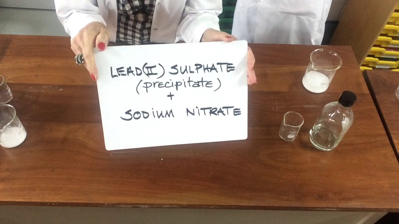 11 Making Lead II Sulphate Precipitation - YouTube