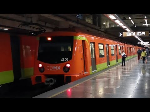 Par de CAF FE-10 en Insurgentes Sur L12 - Metro CDMX - YouTube
