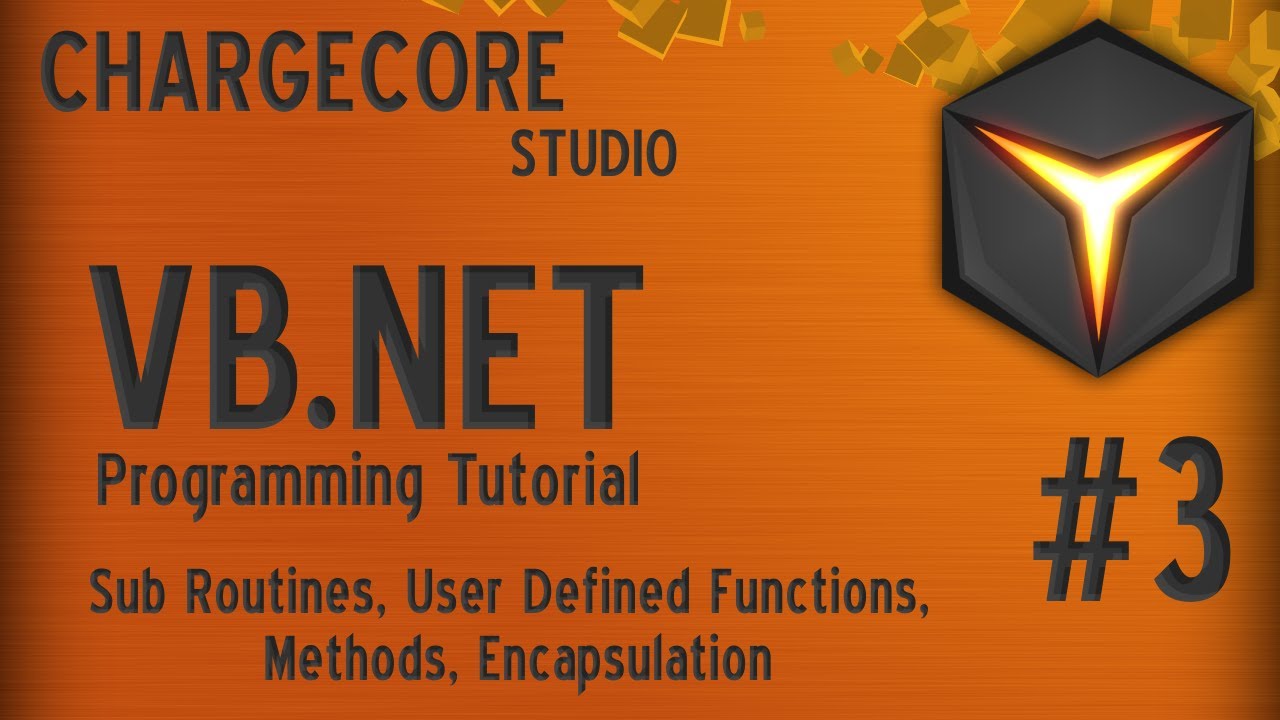 Another Vbnet Tutorial Series 3 Methods Subroutines Functions Etc 9576