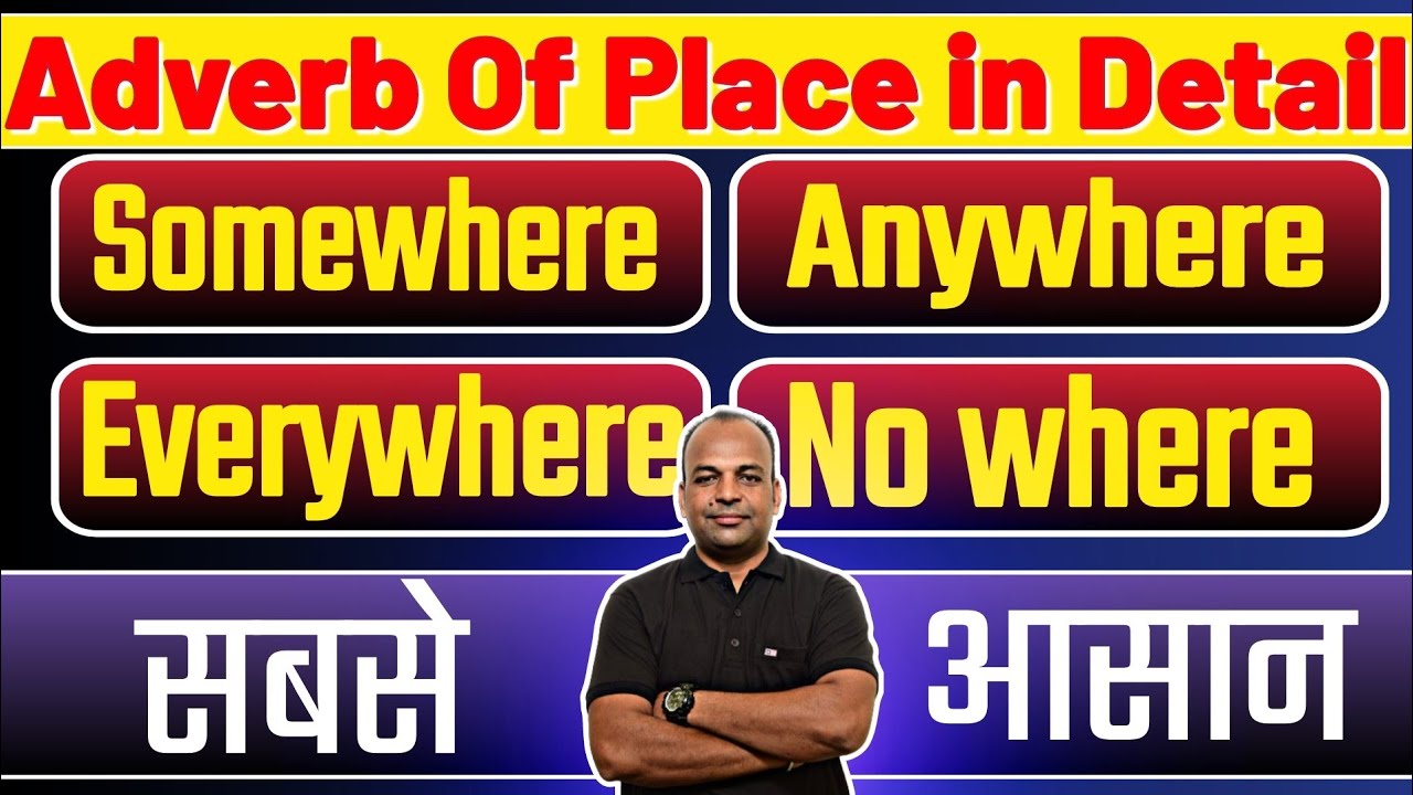 Adverb of place #Somewhere #Anywhere #Everywhere #Nowhere #liveclass # ...