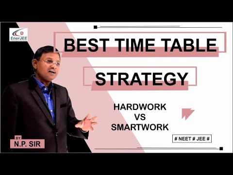 World's Best Time Table Strategy By N P Sir - YouTube