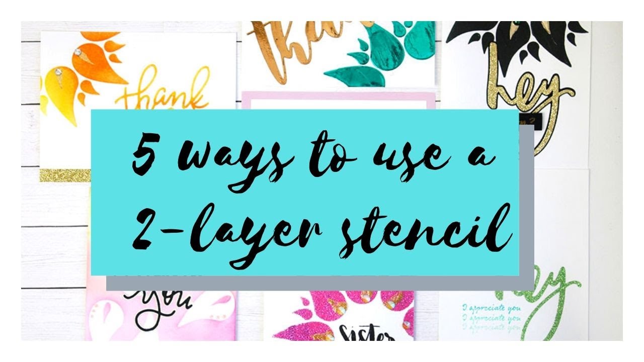 5 Ways to use a 2 step stencil [BONUS CONTENT] - YouTube