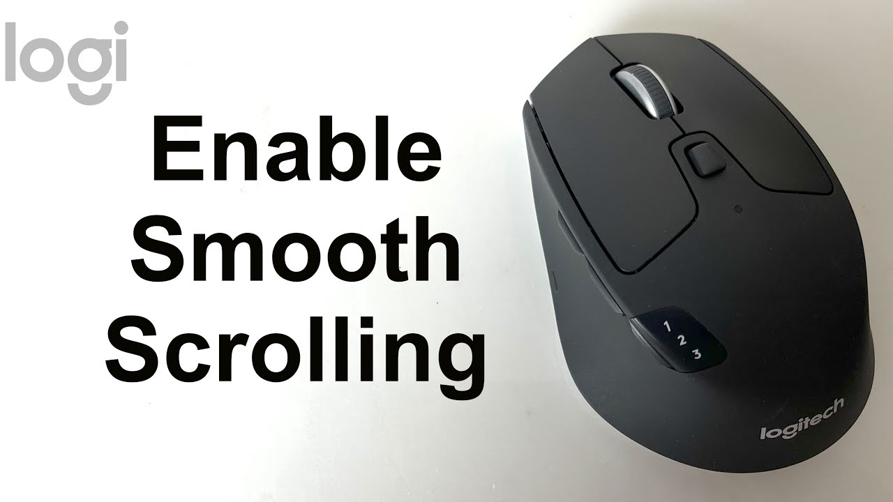 Logitech M720 Triathlon Enable Smooth Scrolling - DIY EASY - YouTube