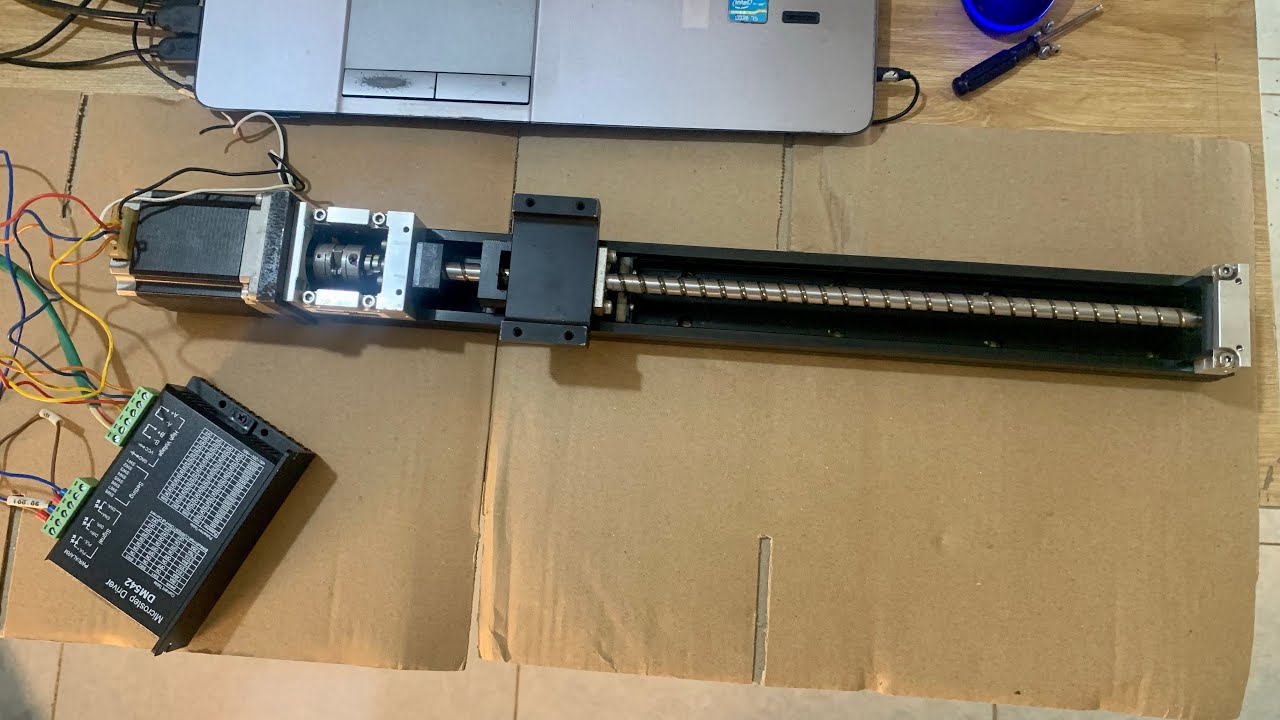 Trục robot combo + driver + step review - YouTube